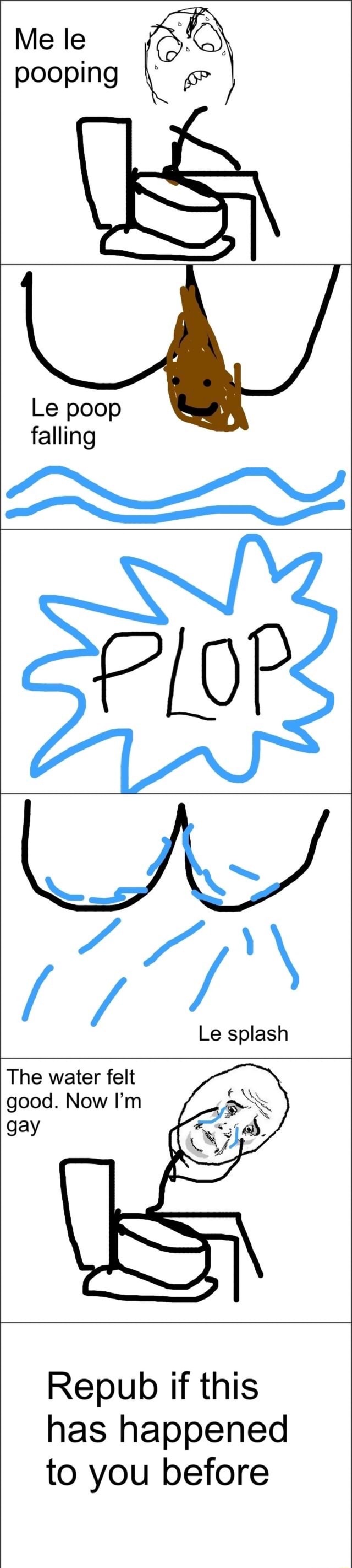 Pooping Le poop falling - iFunny