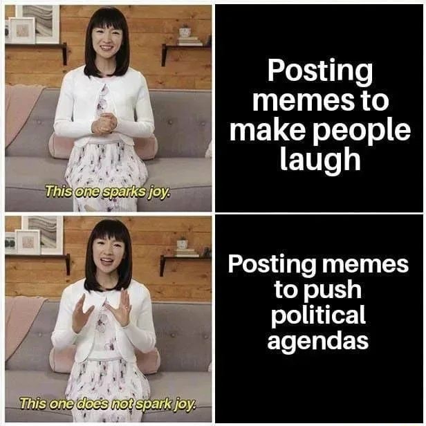 Posting memes to make people laugh Posting memes to push political ...