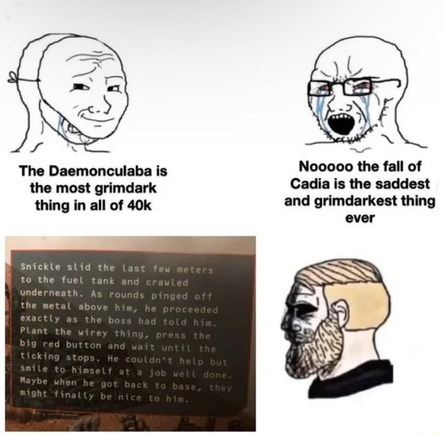 The fall of The Daemonculaba is we) ever Gacla the saciclest and ...