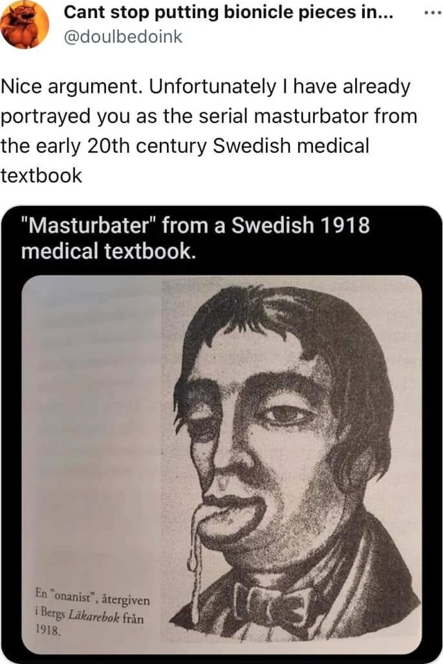 Se Cant stop putting bionicle pieces in... Nice argument. Unfortunately ...