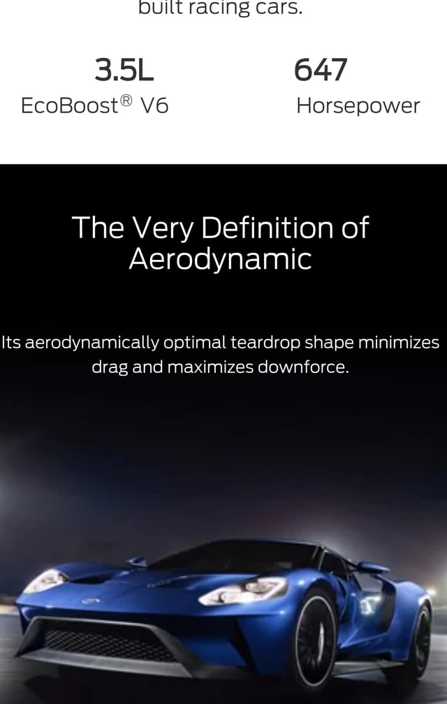 OUR Cars. Horsepower The Very Definition of Aerodynamic Its ...