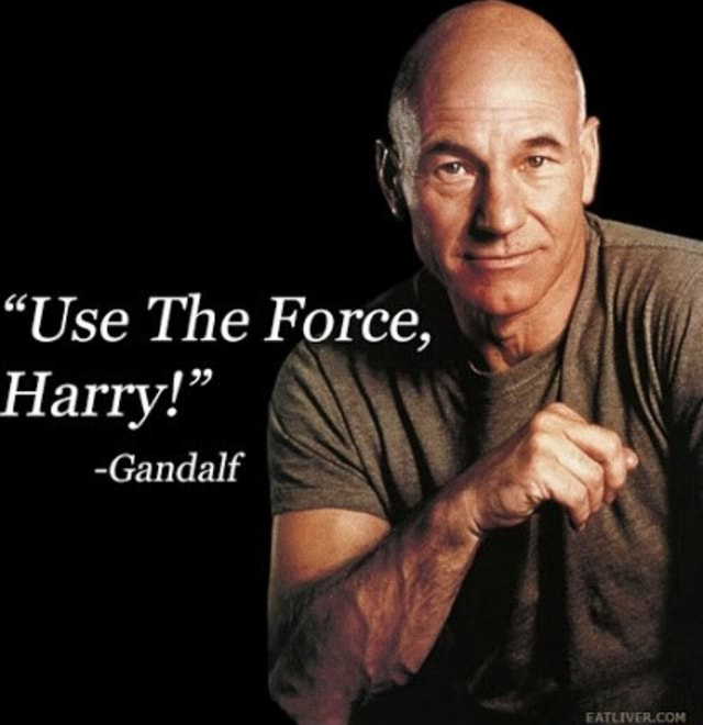 "Use The Force, Harry! -Gandalf - iFunny