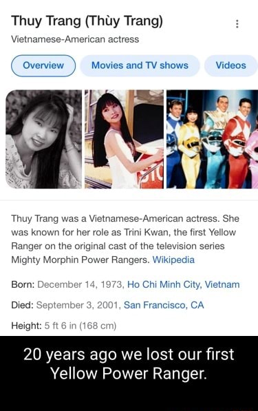 Thuy Trang (Thuy Trang) Vietnamese-American actress (Overview) Movies ...