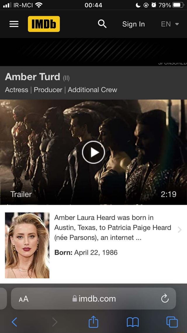 IR-MCl = IMDb Sign In EN Amber Turd an Actress I Producer I Additional ...