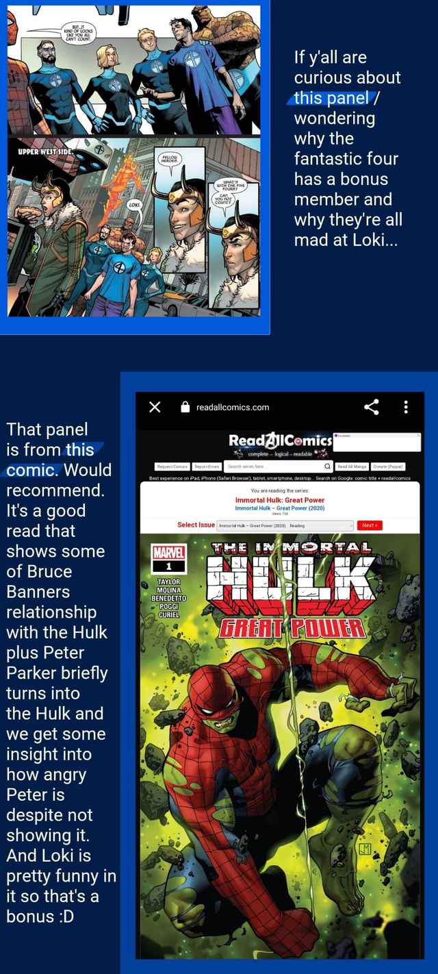 SO That panel Power is from this comic. Would recommend. It's a good ...