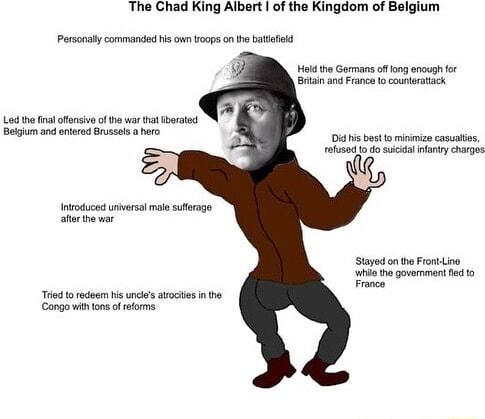 The Chad King Albert I of the Kingdom of Belgium Personally commanded ...