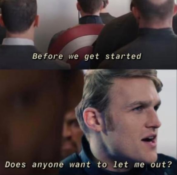 John Walker memes - ail Before we get started Does anyone want to let ...