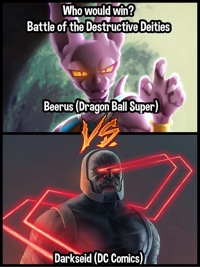 Who would win? Battle of the Destructive Deities Beerus (Dragon Ball ...