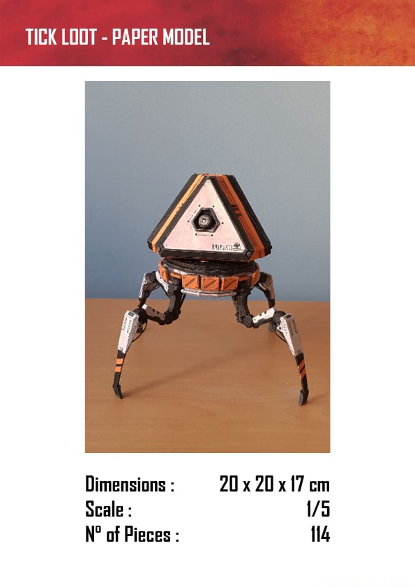 Loot Tick (Apex Legends) - Paper Model - Detailed Steps - TICK LOOT ...