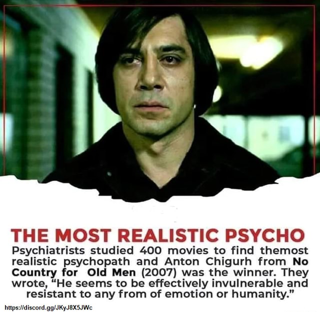 THE MOST REALISTIC PSYCHO Psychiatrists studied 400 movies to find ...