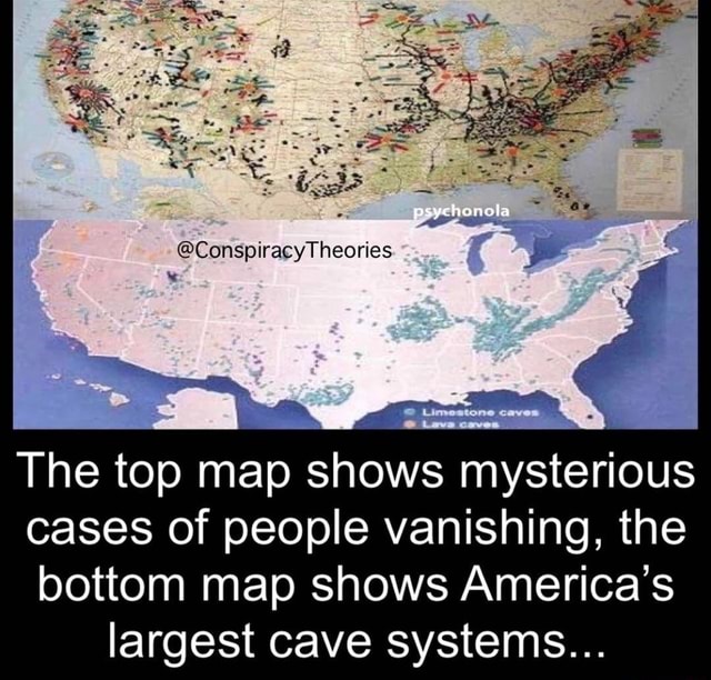 Psyehonola Theories The top map shows mysterious cases of people ...
