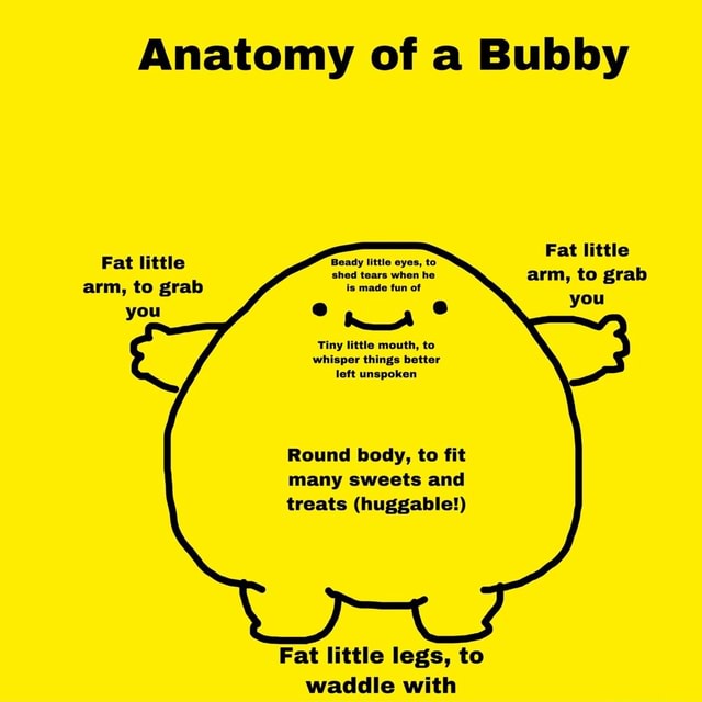 Anatomy of a Bubby Fat little Beady little eyes, to Fat little shed ...