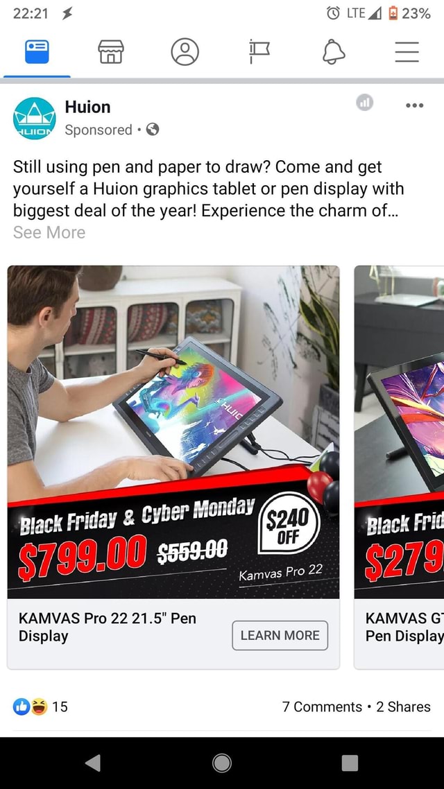 %Huion . Sponsored 6 Still using pen and paper to draw? Come and get ...