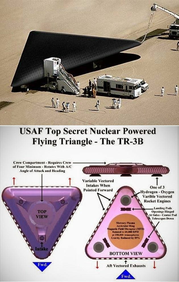USAF Top Secret Nuclear Powered Flying Triangle - The TR-3B Crew ...