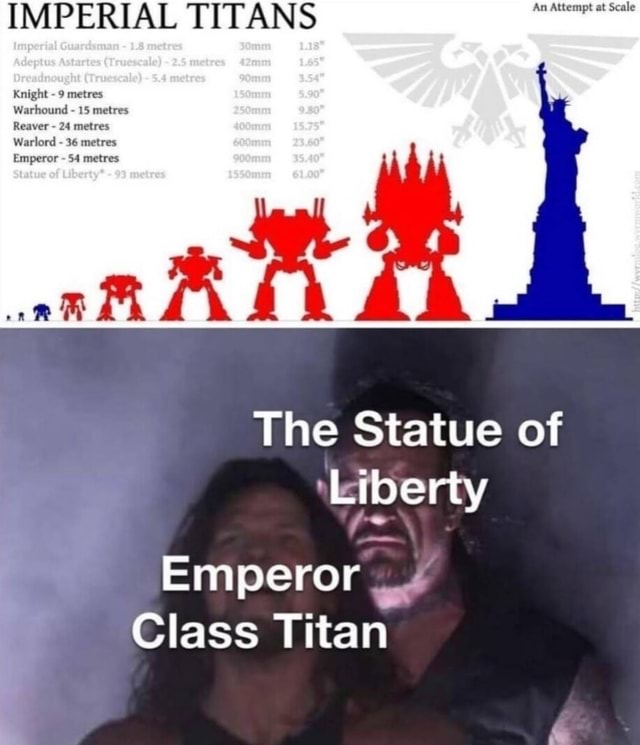 TITANS The Statue of 'Liberty Emperor Class Titan - iFunny