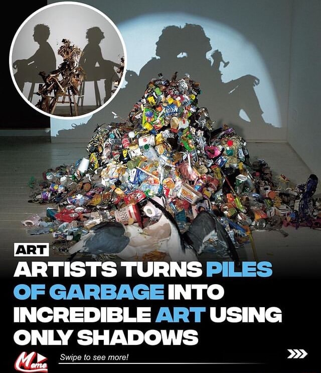 Way ARTISTS TURNS PILES OF GARBAGE INTO INCREDIBLE ART USING ONLY ...