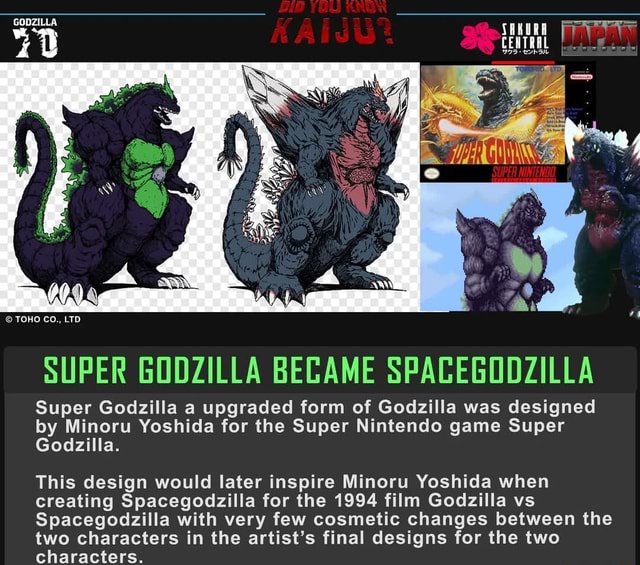 GODZILLA TOHO CO., LTD SUPER GODZILLA BECAME SPACEGODZILLA Super ...