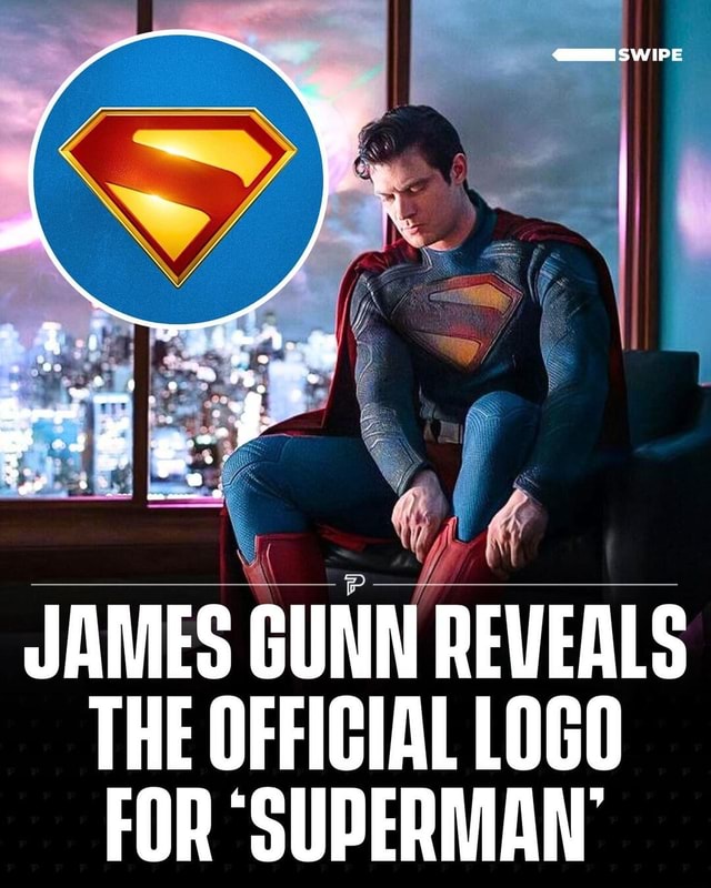 James Gunn unveiled the new logo for his upcoming Superman film ...