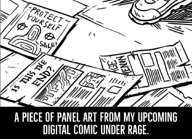 A PIECE OF PANEL ART FROM MY UPCOMING DIGITAL COMIC UNDER RAGE. - iFunny