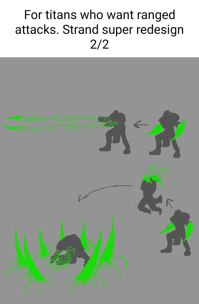 For titans who want ranged attacks. Strand super redesign - iFunny
