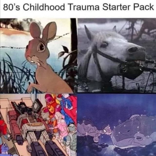 😫 - aN = 80's Childhood Trauma Starter Pack - iFunny