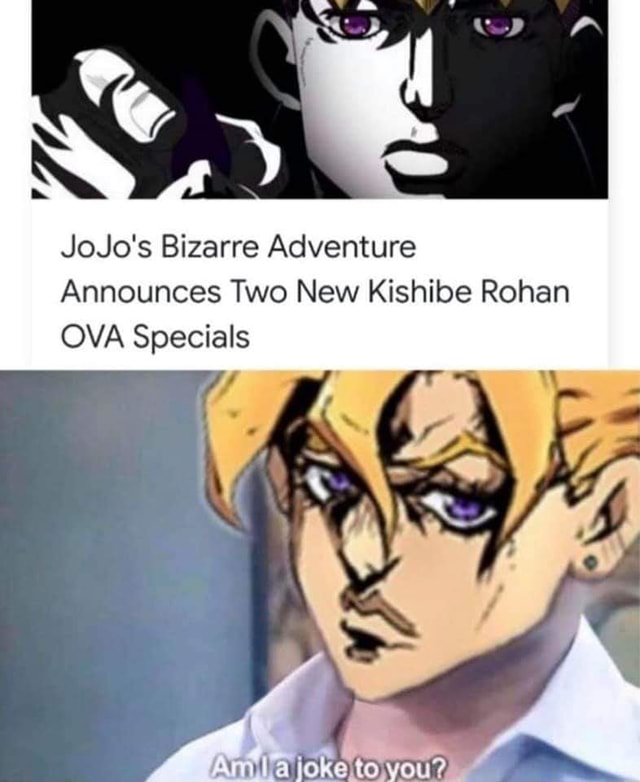 JoJo's Bizarre Adventure Announces Two New Kishibe Rohan OVA Specials ...