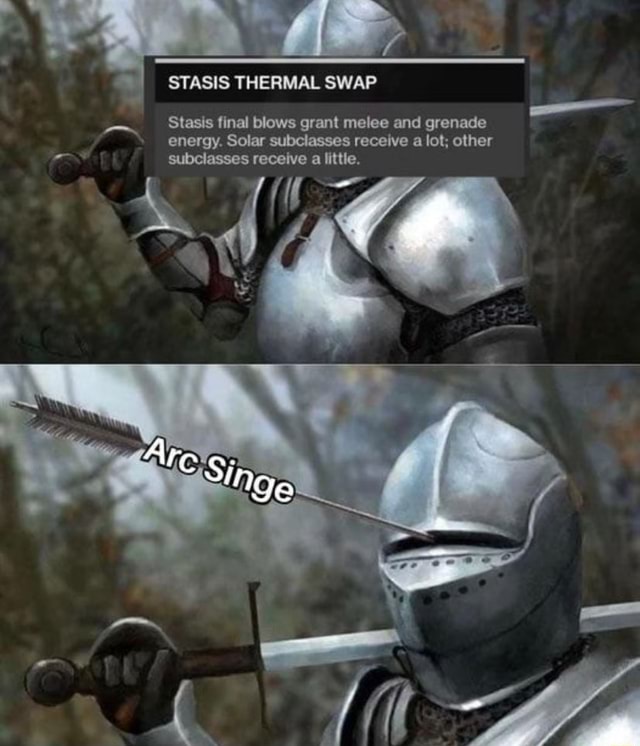 STASIS THERMAL SWAP Stasis final blows grant melee and grenade energy ...