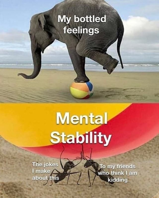 My bottled feelings Mental Stability The jokes To my friends make who ...
