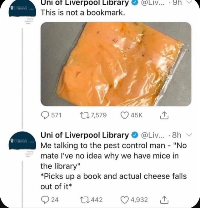 UNI of Liverpoo!! Library @ @UV.. IA This is not a bookmark. 571 it ...