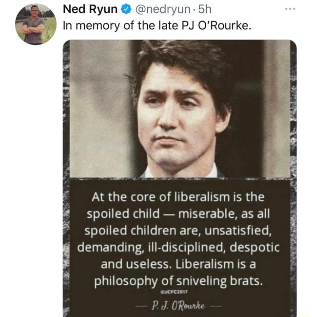 Ned Ryun @nedryun: Sh In memory of the late PJ O'Rourke. At the core of ...