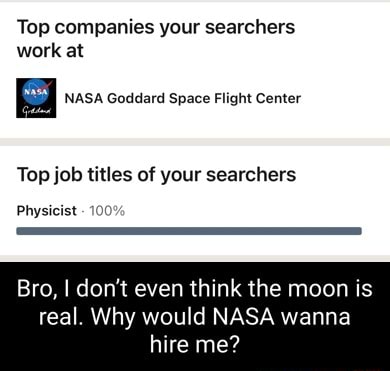 Top companies your searchers work at NASA Goddard Space Flight Center ...