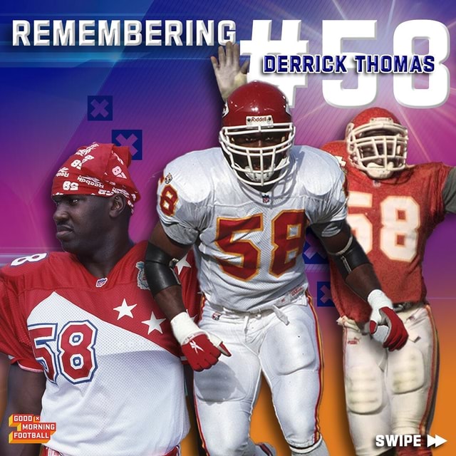 Derrick Thomas passed away 24 years ago today. He wore #58. With it ...