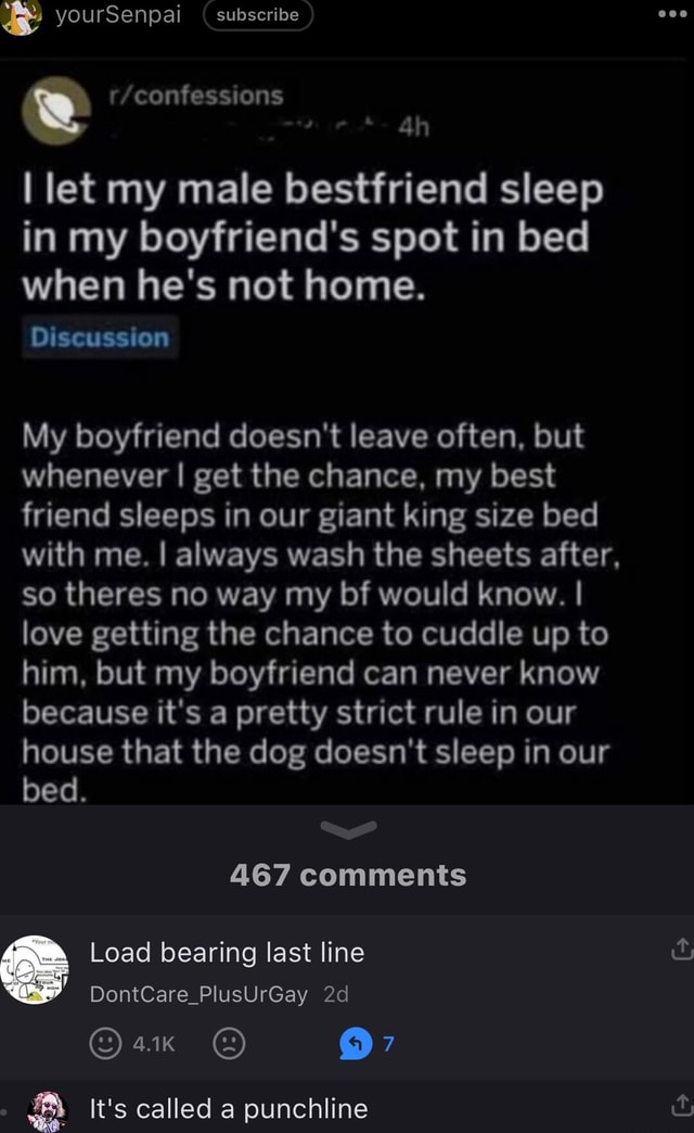 YourSenpai_ ( subscribe confessions Ah I let my male bestfriend sleep ...