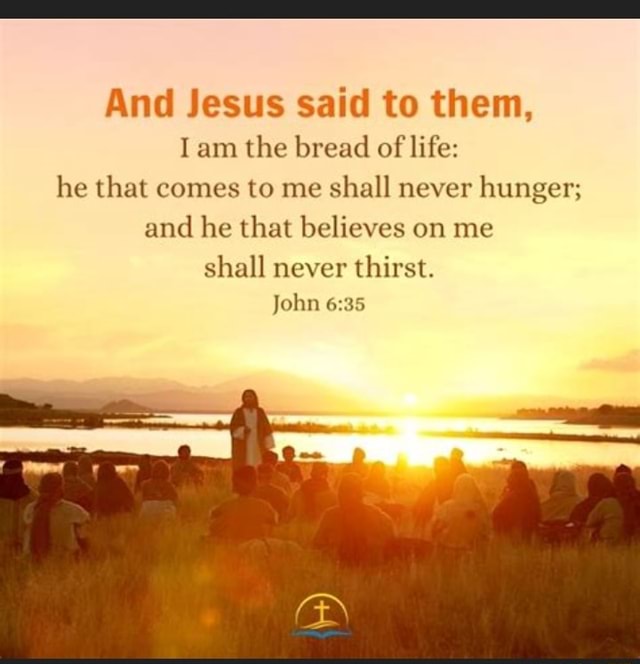 And Jesus said to them, I am the bread of life: he that comes to me ...