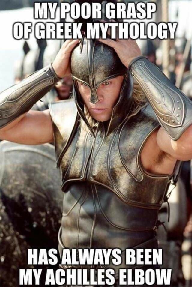 GREEK HAS ALWAYS BEEN MY ACHILLES ELBOW - America’s best pics and videos