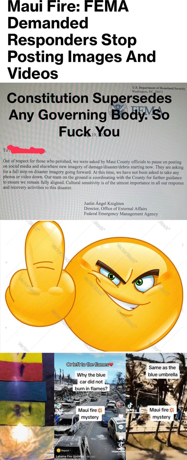 Maui Fire: FEMA Demanded Responders Stop Posting Images And Videos U.S ...