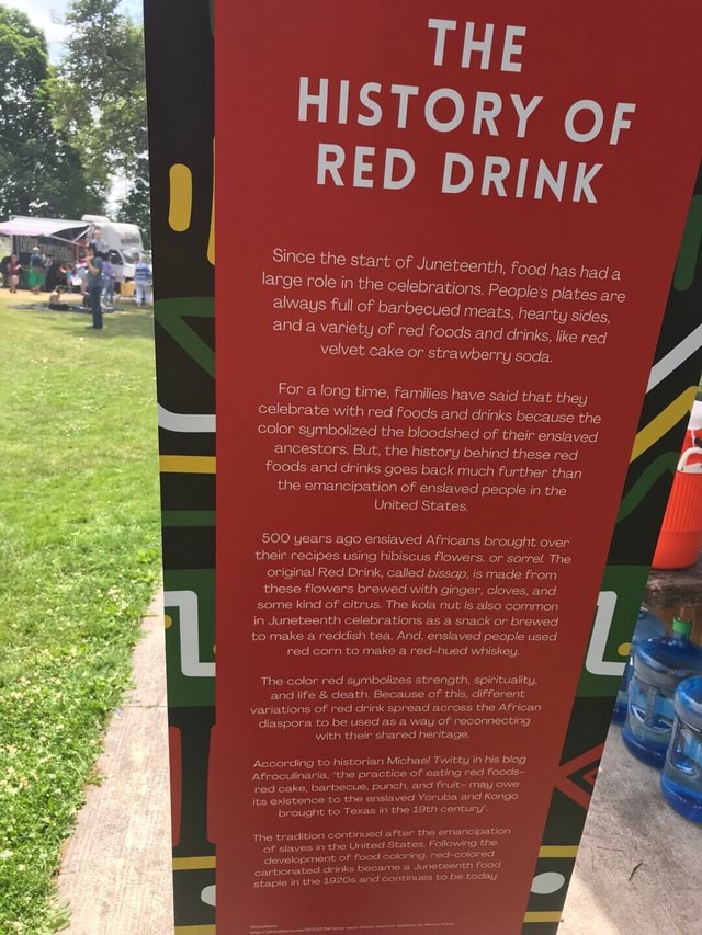THE HISTORY OF RED DRINK Since the start of nth, food has had large ...
