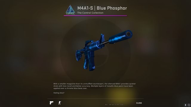 M4A1-S I Blue Phosphor The Control Collection LN CONTROL With a smaller ...