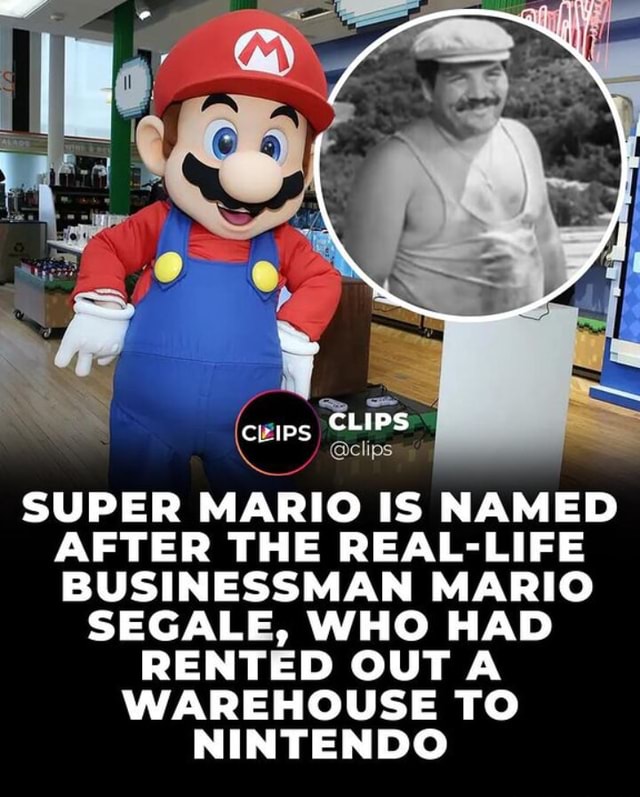 Ss CLIPS @clips SUPER MARIO IS NAMED AFTER THE REAL-LIFE BUSINESSMAN ...
