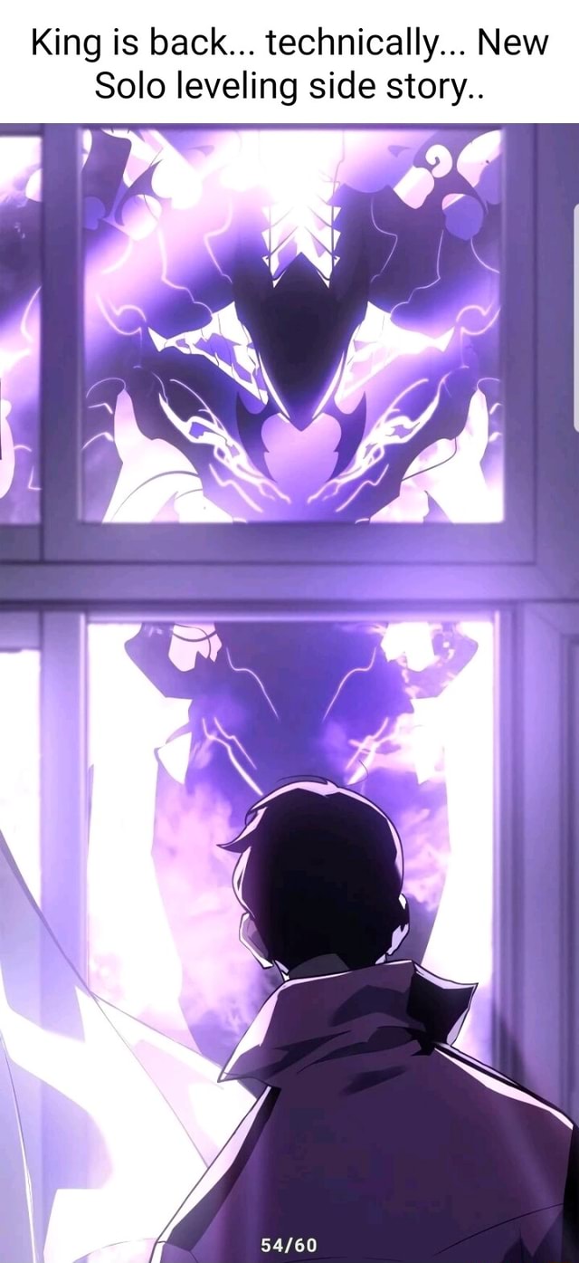 King is back... technically... New Solo leveling side story.. - iFunny
