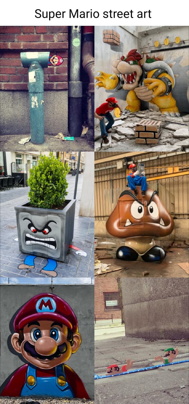 Super Mario street art - iFunny