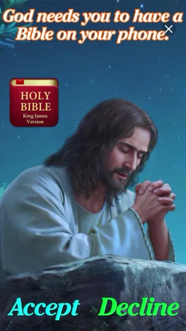God needs you to have a Bible on your phones HOLY BIBLE King James ...