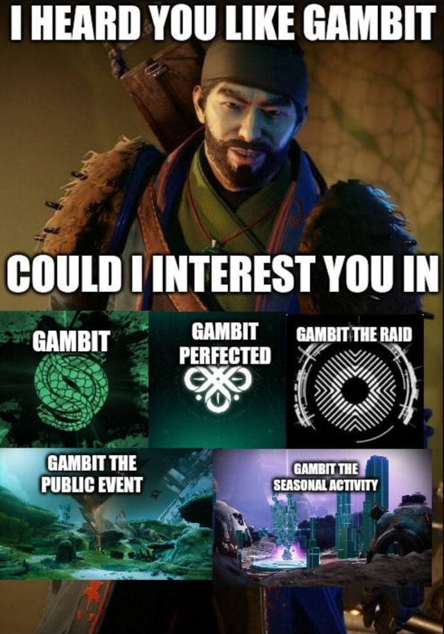HEARD YOU LIKE GAMBIT COULD INTEREST YOU IN GAMBIT GAMBIT THE RAID ...
