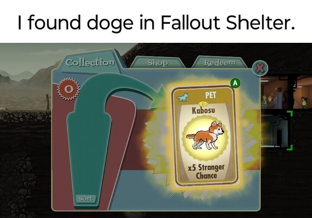 I found doge in Fallout Shelter. - iFunny