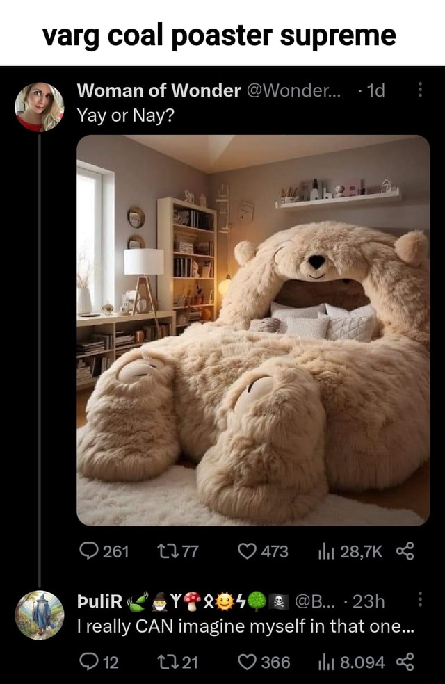 Varg coal poaster supreme Woman of Wonder Wonder... id Yay or Nay? I I ...