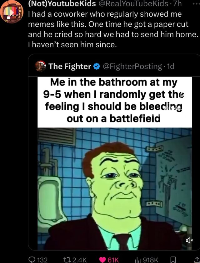 @RealYouTube I had a coworker who regularly showed me memes like this ...