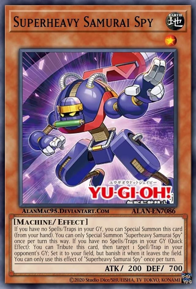 EARTH Spy COM [MACHINE/ EFFECT If you have no Spells Traps in your GY ...
