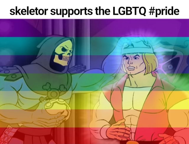 Skeletor supports the LGBTQ #pride - iFunny