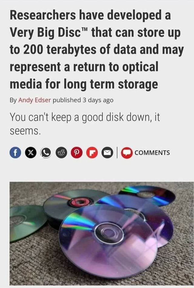 Researchers have developed a Very Big that can store up to 200 ...