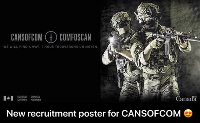 "Canad New recruitment poster for CANSOFCOM ® hd Bio - New recruitment ...